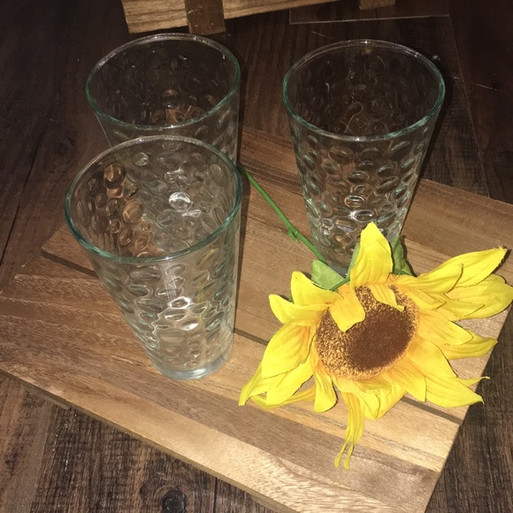 Libbey | Kitchen | Vintage Libby Glasses Tumblers Embossed Dimples ...